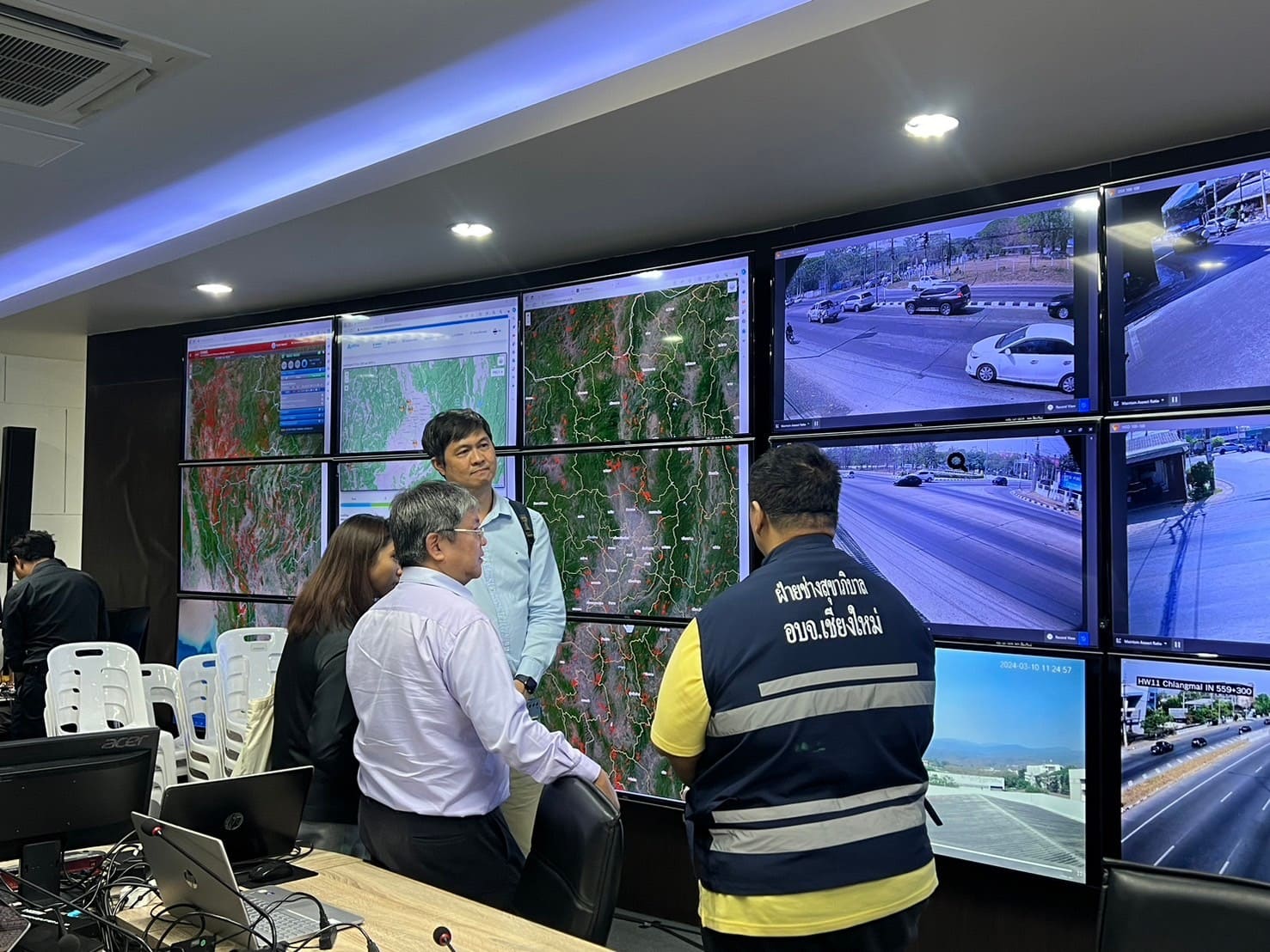 เยี่ยมชมศูนย์กล้องจราจร CCTV จังหวัดเชียงใหม่ – iTIC